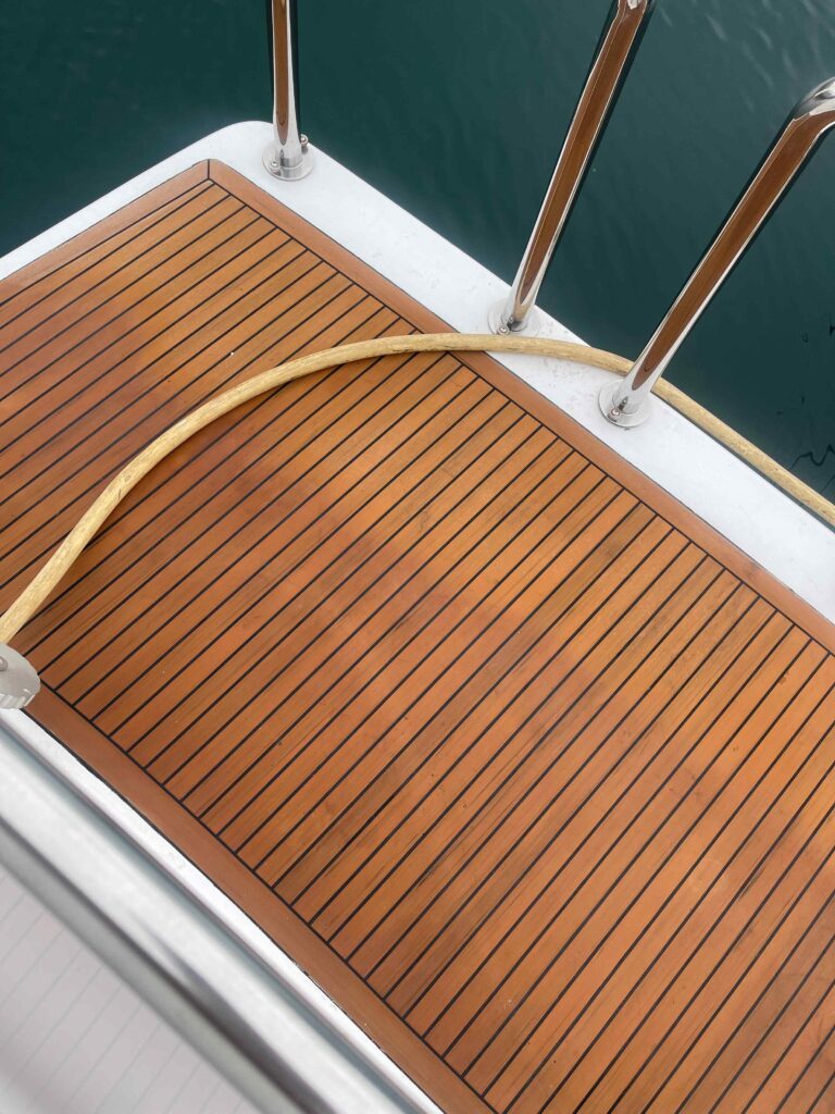Teak Deck, Steps & Hatch - Brett's Custom Marine Carpentry & Fiberglass ...