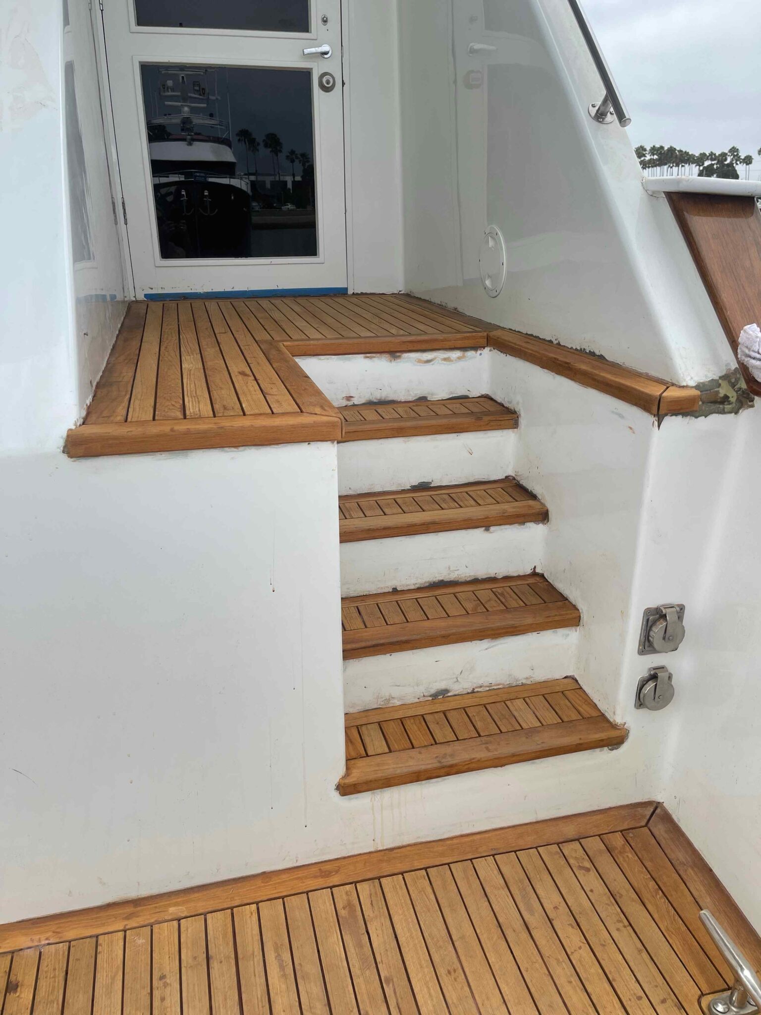 Teak Deck, Steps & Hatch - Brett's Custom Marine Carpentry & Fiberglass ...