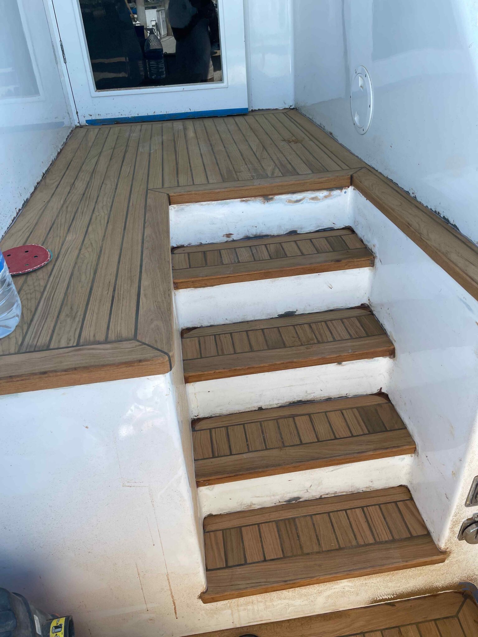Teak Deck, Steps & Hatch - Brett's Custom Marine Carpentry & Fiberglass ...